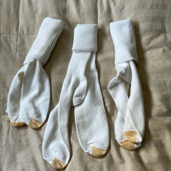 Gold Toe | Underwear & Socks | 3 Pair Tall White Gold Toe Sock Ml ...